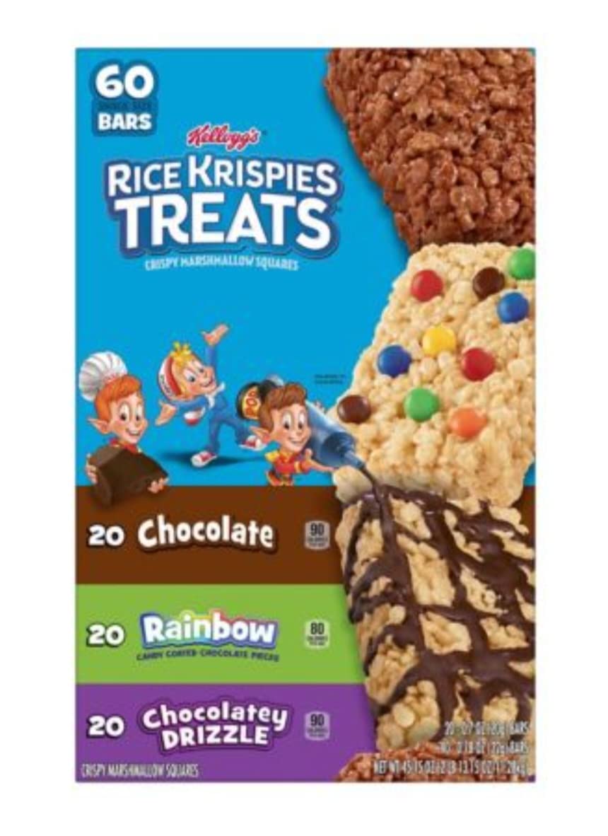 Kellogg's Rice Krispies Treats Snack Bars Variety Pack, 60 ct ...